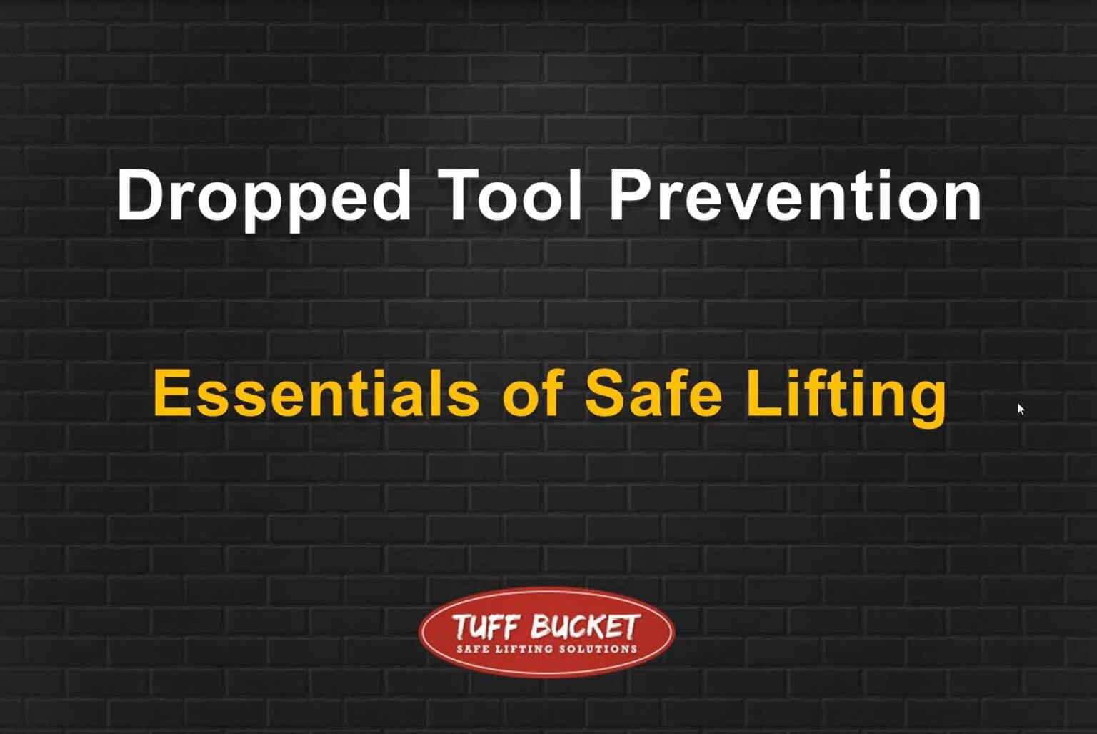 Prevention of Dropped Objects | ACP