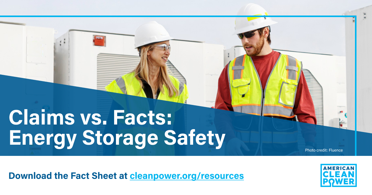 Claims vs. Facts: Energy Storage Safety | ACP