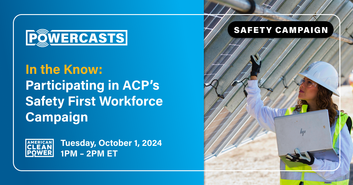 In the Know: Participating in ACP’s Safety First Workforce Campaign | ACP
