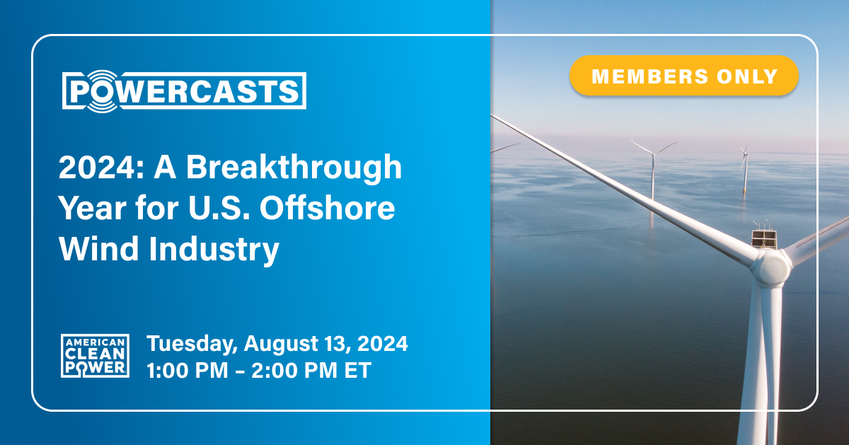 2024: A Breakthrough Year for U.S. Offshore Wind Industry | ACP