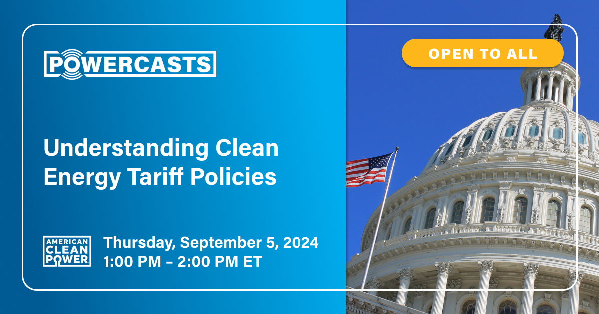 Understanding Clean Energy Tariff Policies | ACP