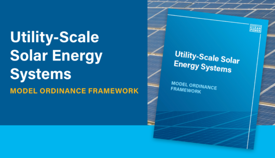 Model Ordinance: Utility-Scale Solar Energy Systems | ACP