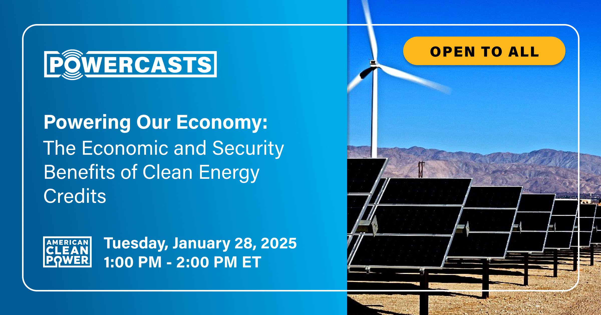 Powering Our Economy: The Economic & Security Benefits of Clean Energy ...