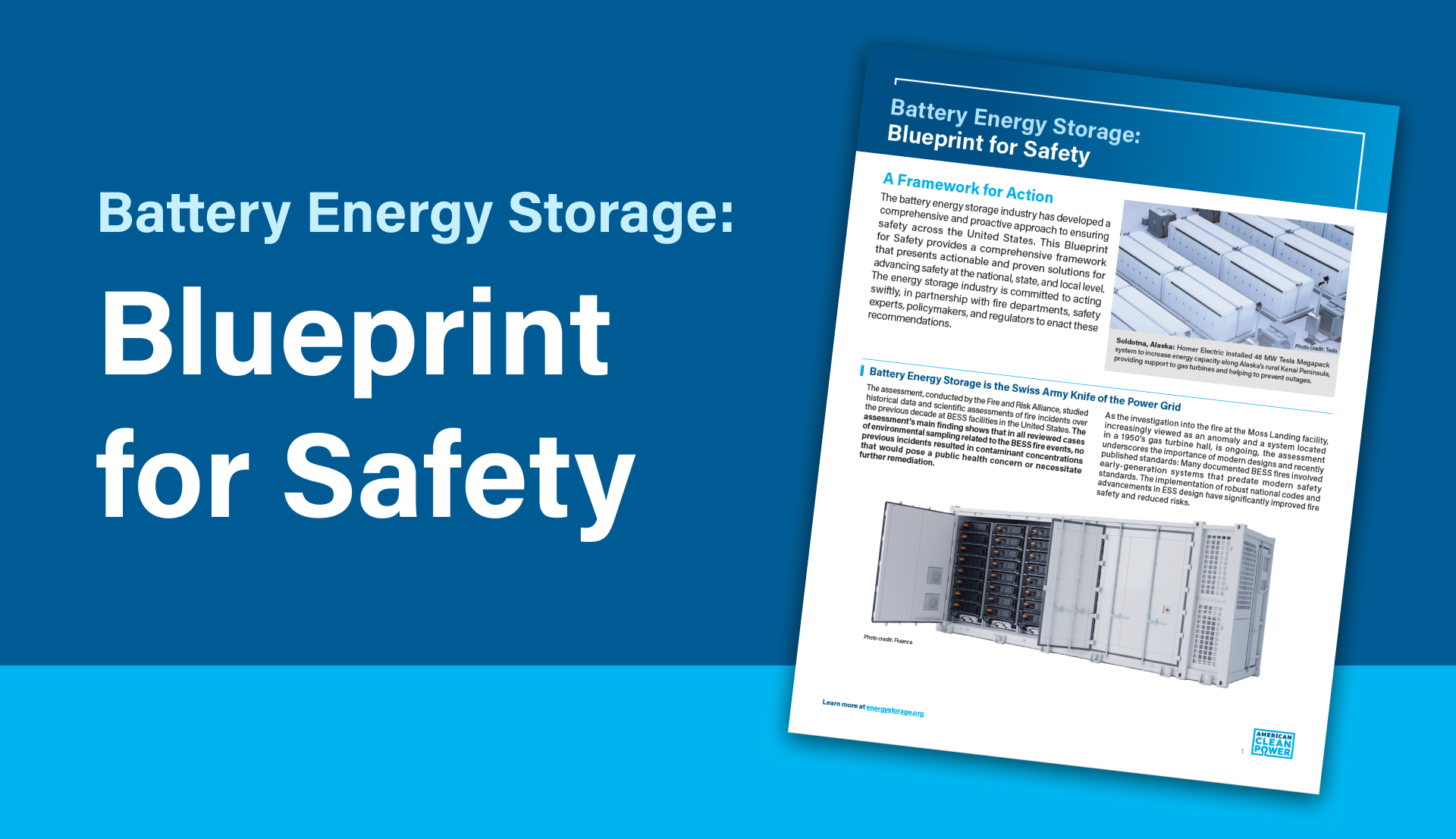 Battery Energy Storage: Blueprint for Safety | ACP