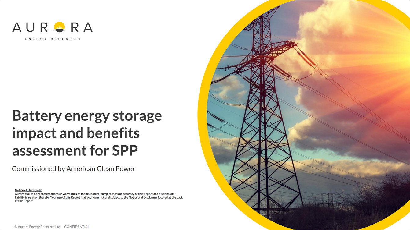 Battery Energy Storage Impact and Benefits Assessments in SPP | ACP