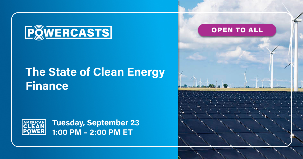 The State of Clean Energy Finance | ACP